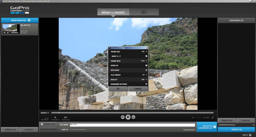 GoPro CineForm Studio – Daha kolayı yok! | Time Lapse Türkiye